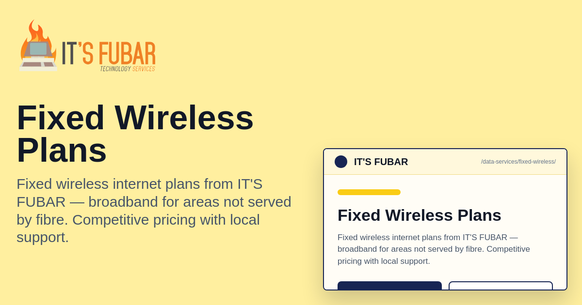 IT'S FUBAR | Fixed Wireless Services